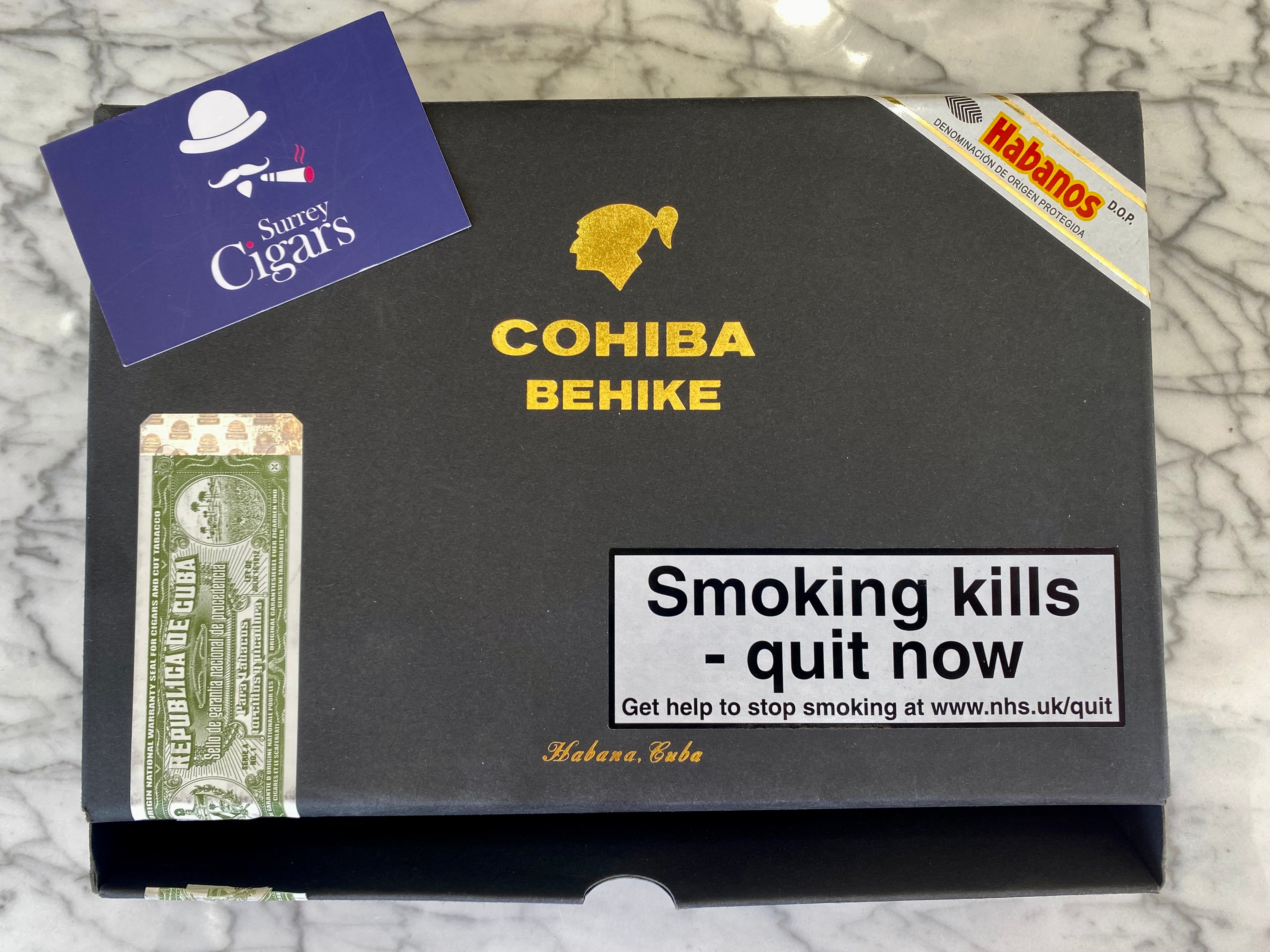 Cohiba Behike BHK 52 (Box of 10 Cigars) | Buy Online Today