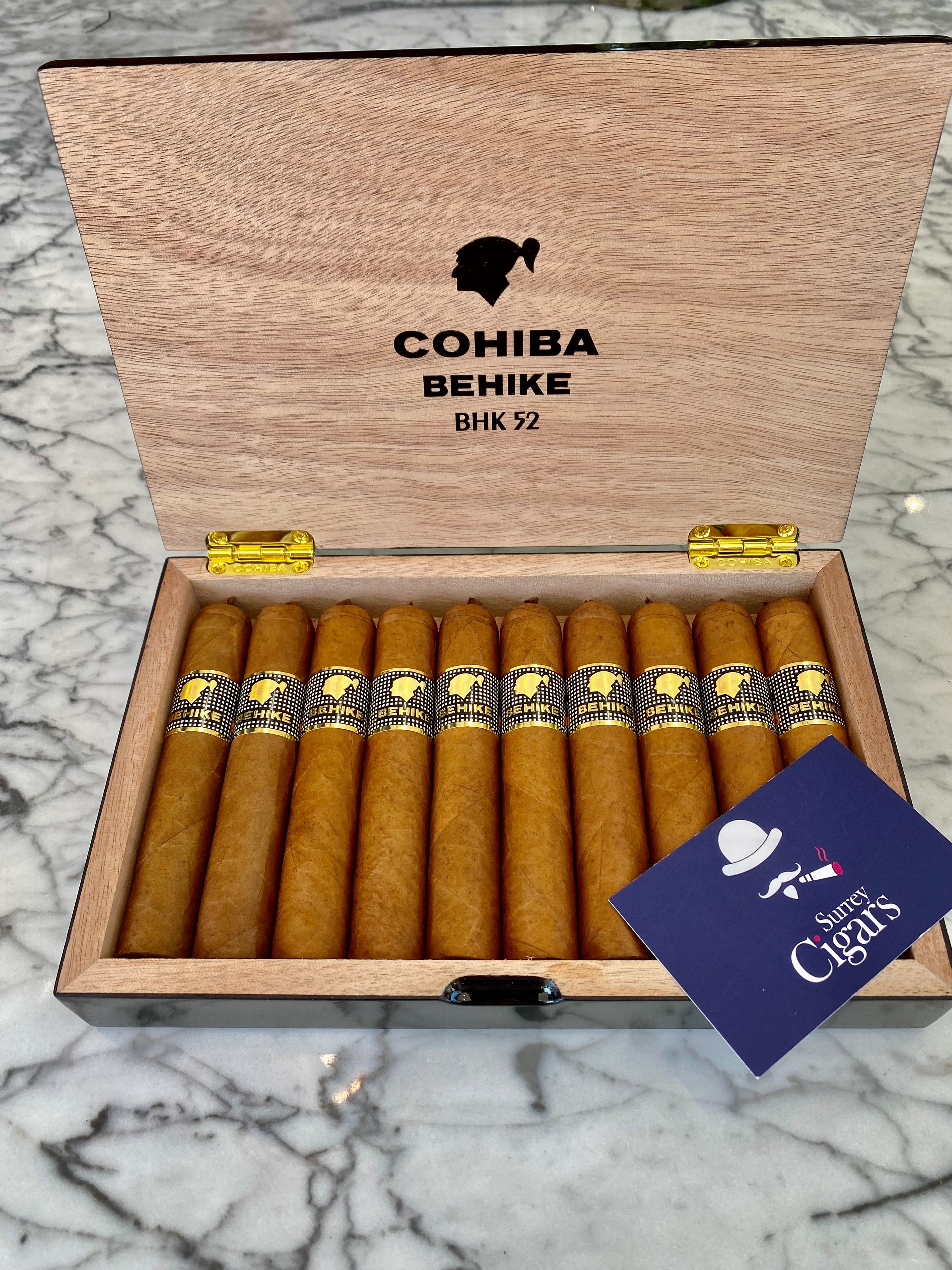 Cohiba Behike BHK 52 (Box of 10 Cigars) | Buy Online Today – Surrey Cigars